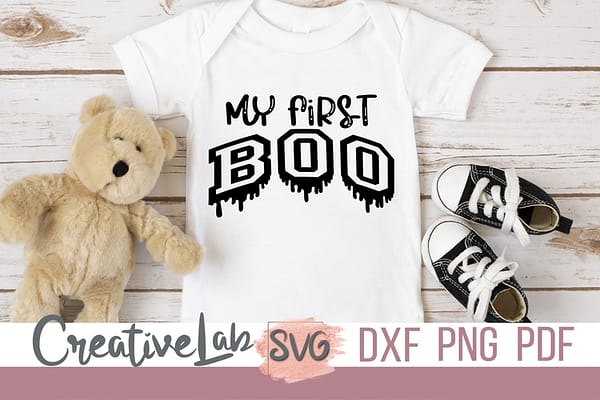 My First Boo, My First Halloween SVG, PNG, DXF Files - CreativeLabSVG