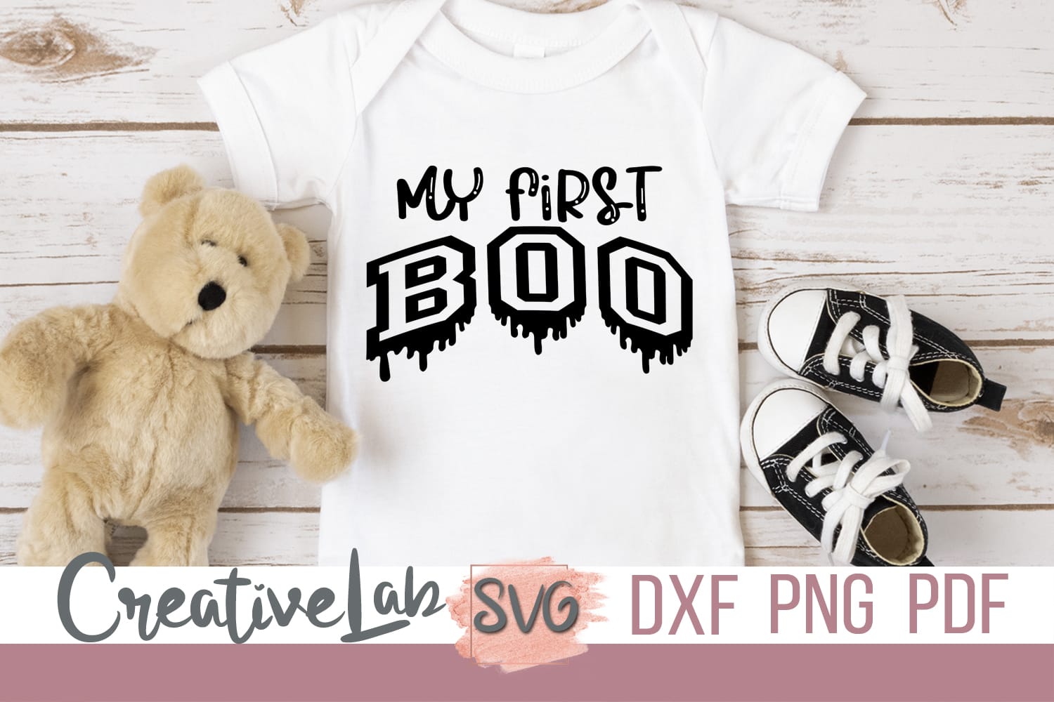 My First Boo, My First Halloween SVG, PNG, DXF Files - CreativeLabSVG
