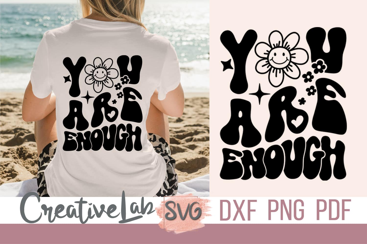 You Are Enough SVG Free Files - CreativeLabSVG