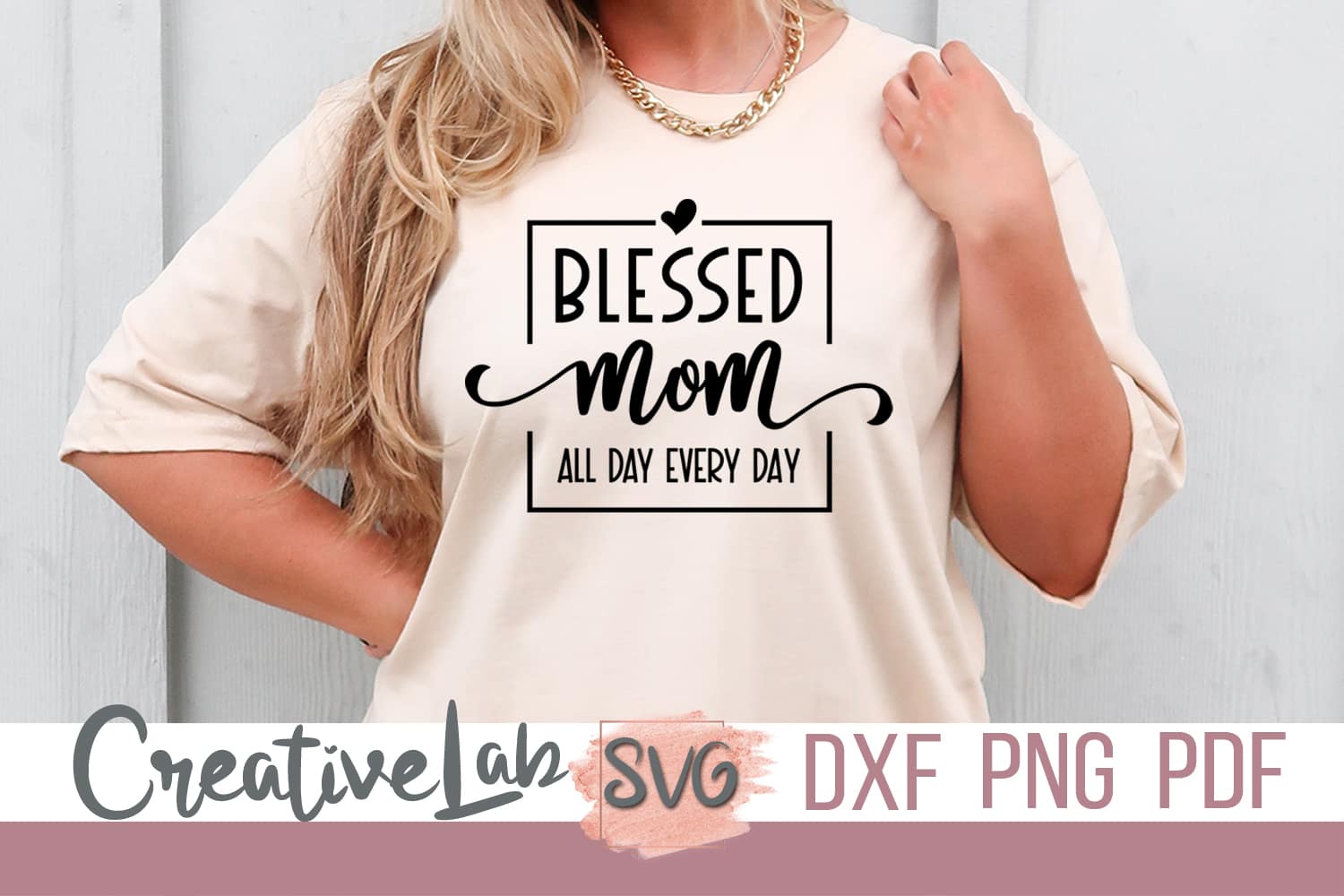 Blessed Mom SVG Free, Mom SVG Free - CreativeLabSVG