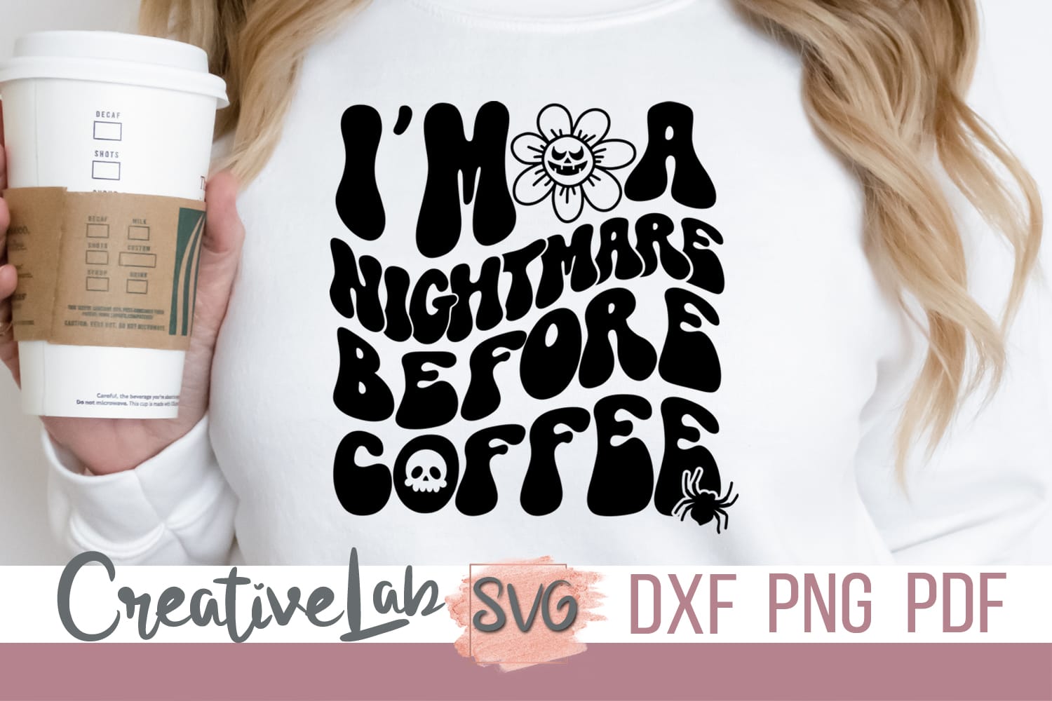 I Am Nightmare Before Coffee SVG, Funny Coffee SVG, PNG, DXF Files ...